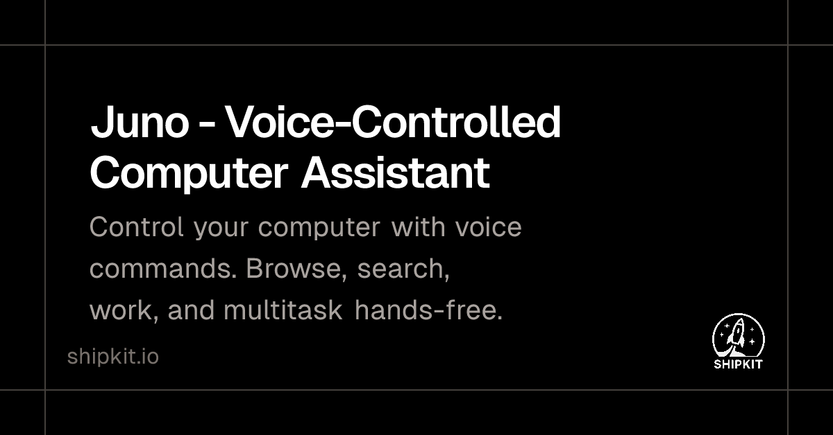 Juno - Voice-Controlled Computer Assistant